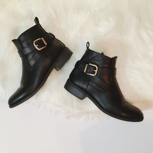 TOP Moda Shoes | Fashion Womens Ankle Low Heel Booties Black | Poshmark